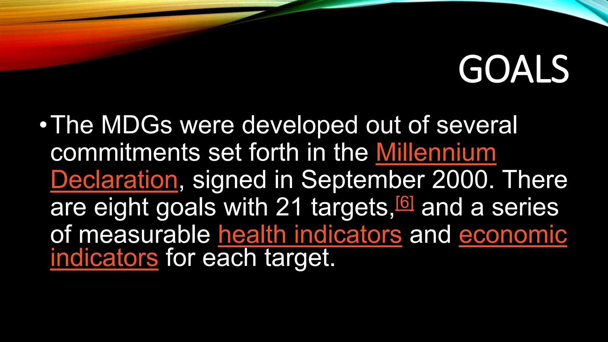 8 Millennium Development Goals (MDG) | PPTX