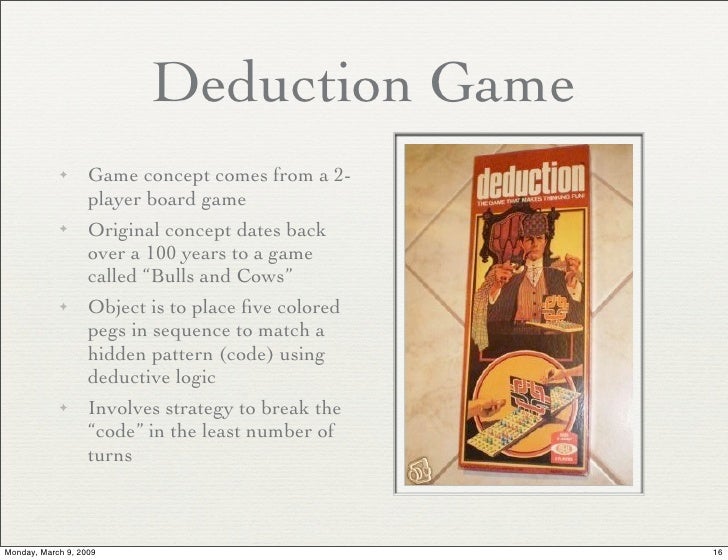 Memory Deduction Games