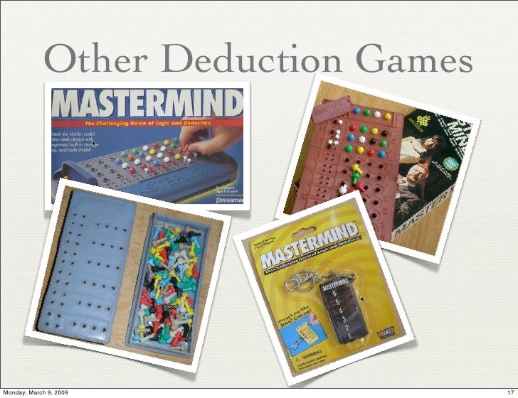 Memory Deduction Games