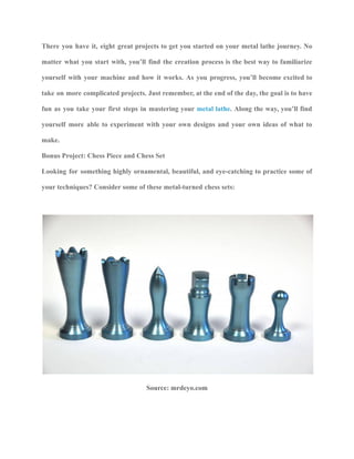 8 metal lathe projects for beginners | PDF
