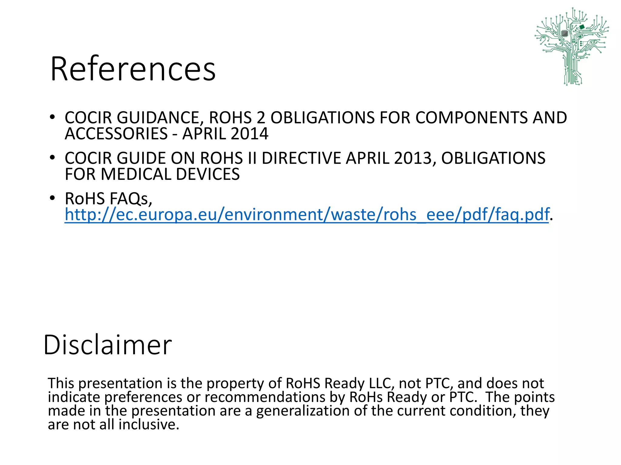 11 Methods You Can Use to Meet the RoHS Declaration Requirement | PDF