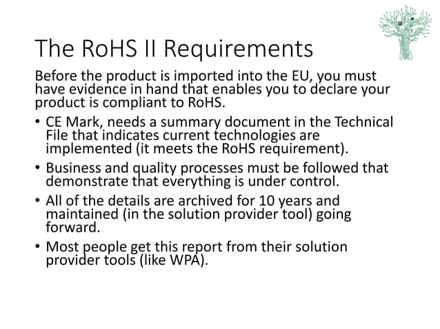 11 Methods You Can Use to Meet the RoHS Declaration Requirement | PDF ...