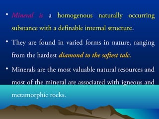 8 minerals in india | PPT