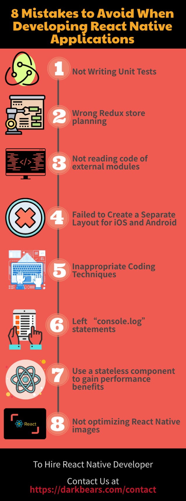 8 mistakes to avoid while developing react native apps | PDF