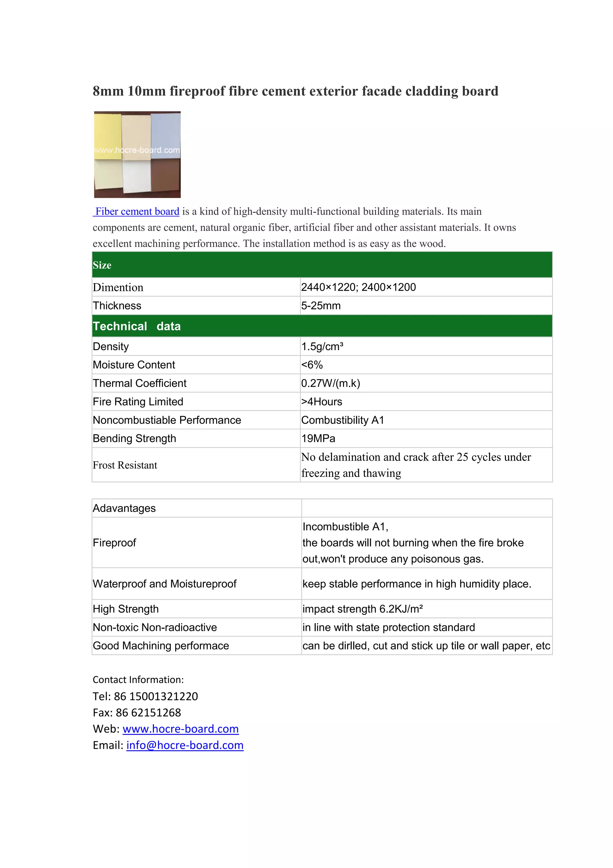 8mm 10mm fireproof fibre cement exterior facade cladding board | PDF