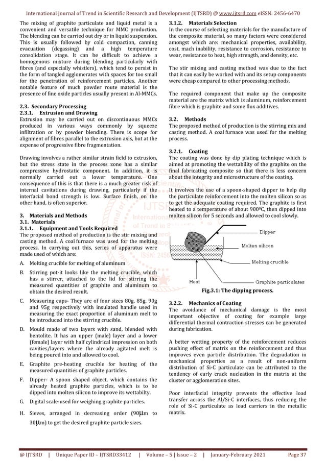 Modeling And Characterization Of Metal Matrix Composite Aluminum Graphite Composite Pdf