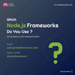 8 Most Popular Node.js Frameworks | PDF