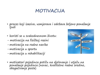 Motivacija u rehabilitaciji | PPT