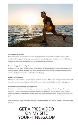 8 motivational tips for getting motivated | PDF