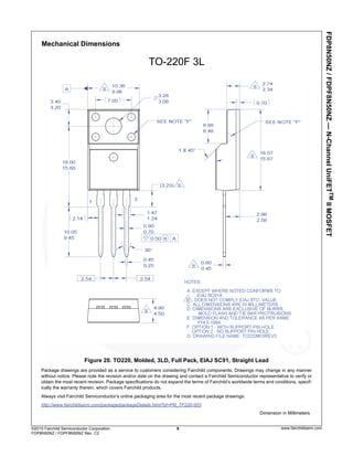 Original Mosfet N FDPF8N50NZ 8N50 8N50NZ 10V 4A TO-220 New Fairchild | PDF