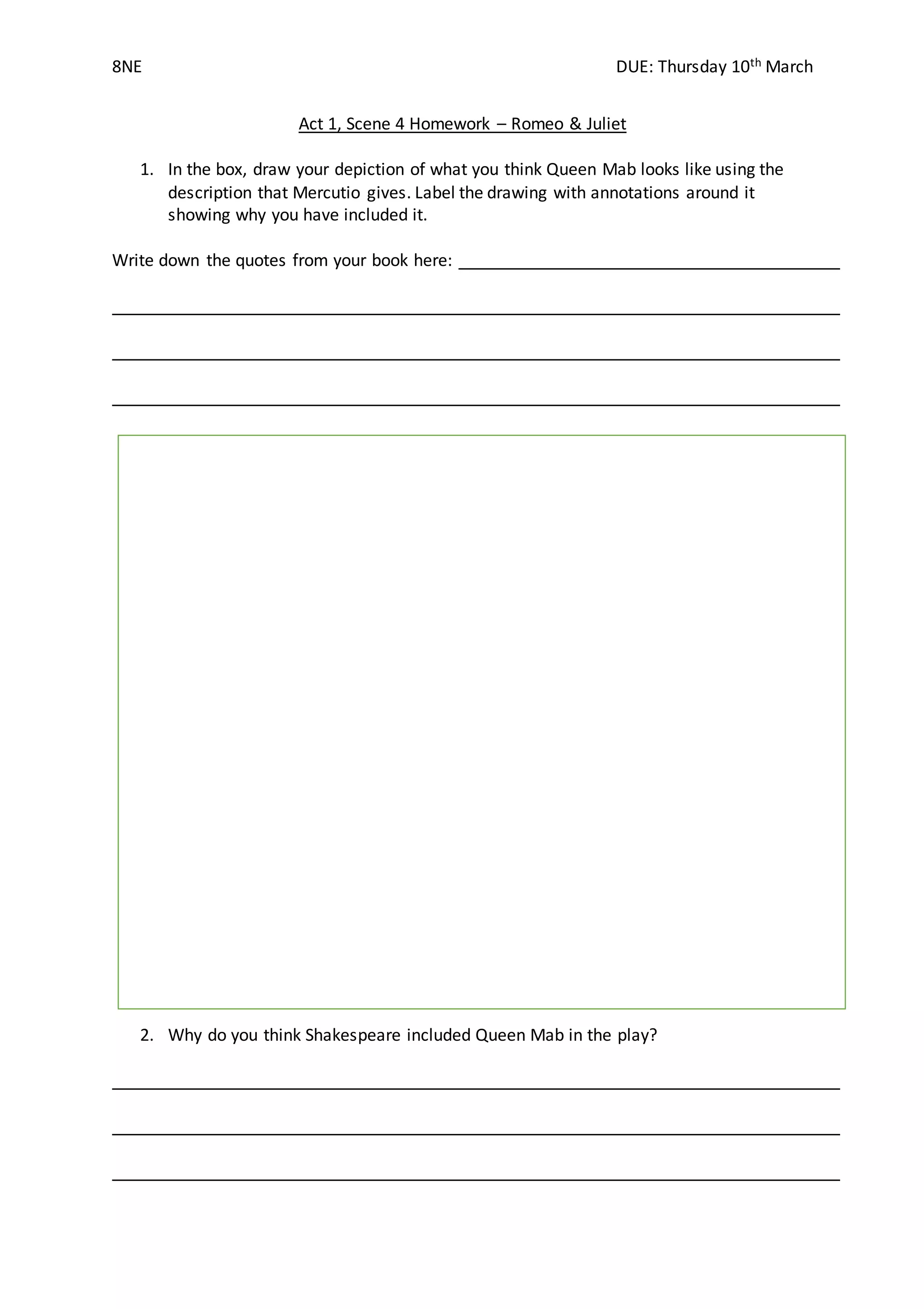 8NE Lesson 11 Homework | PDF