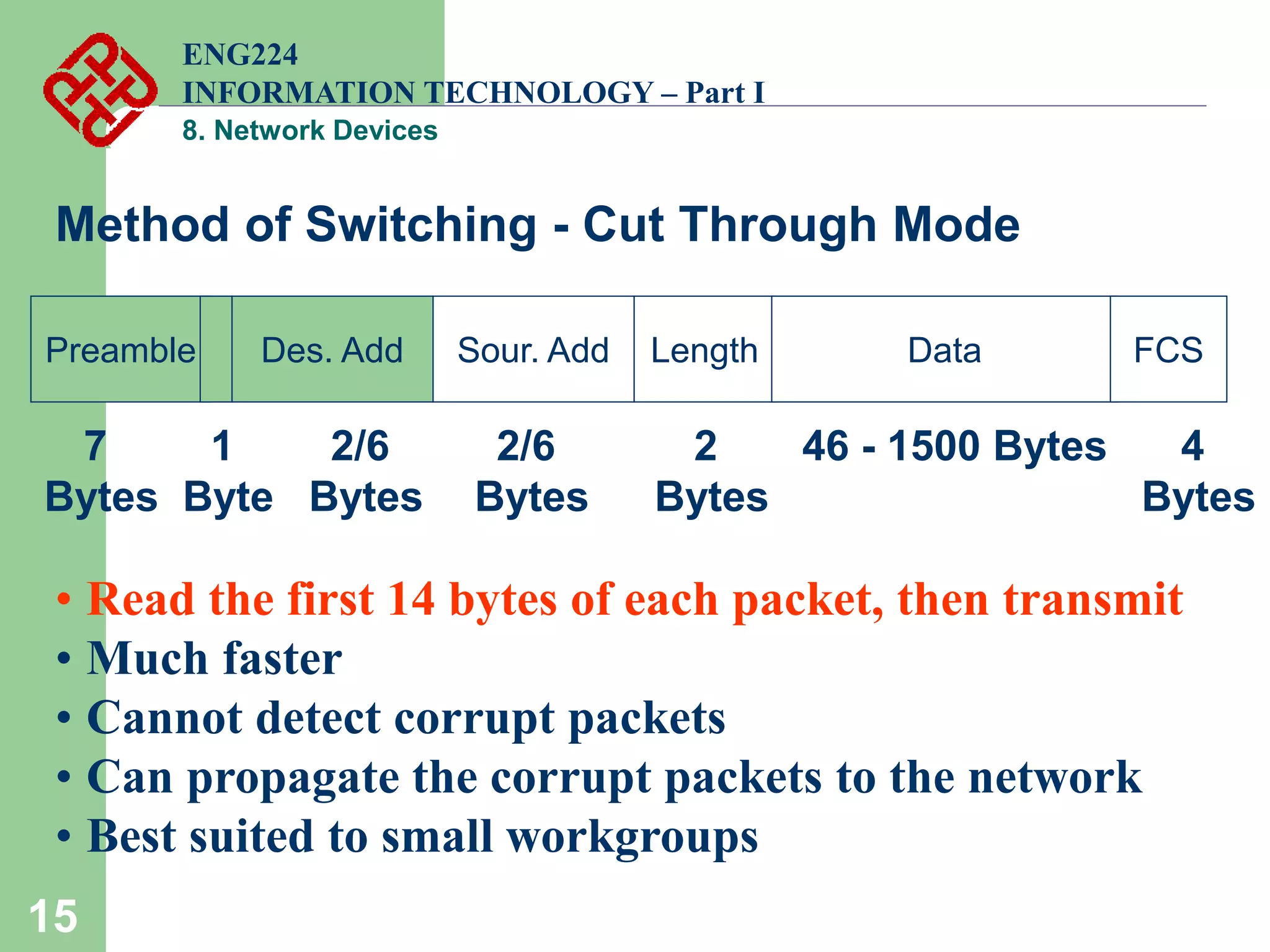 8 network devices | PPT