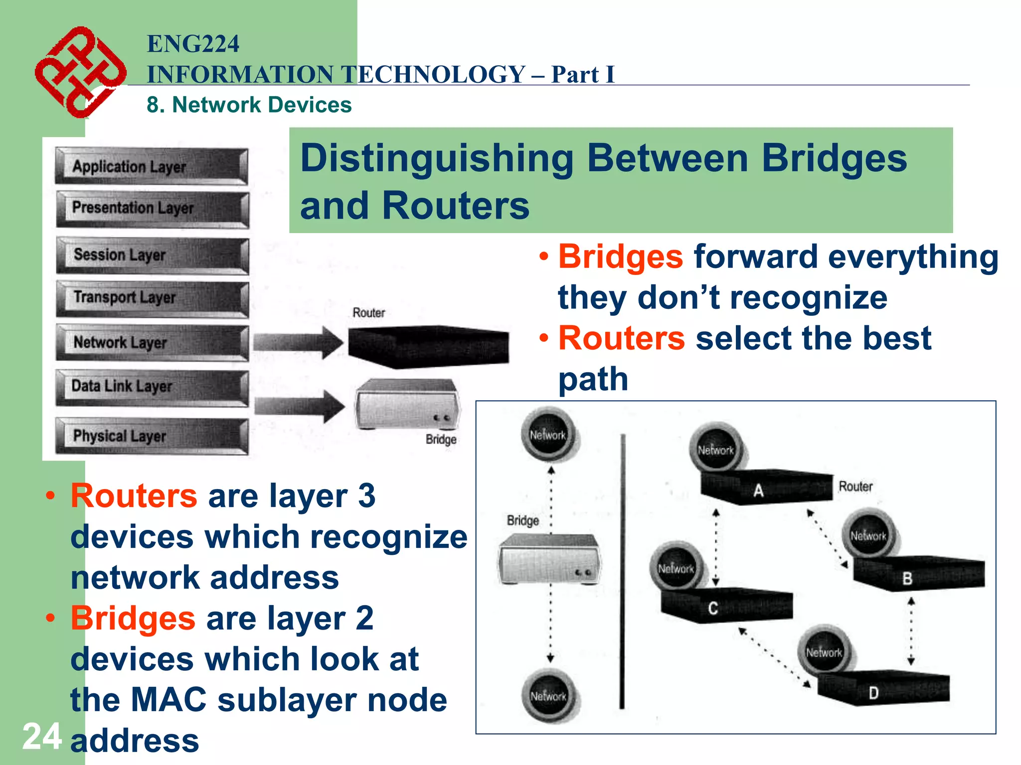 8 network devices | PPT