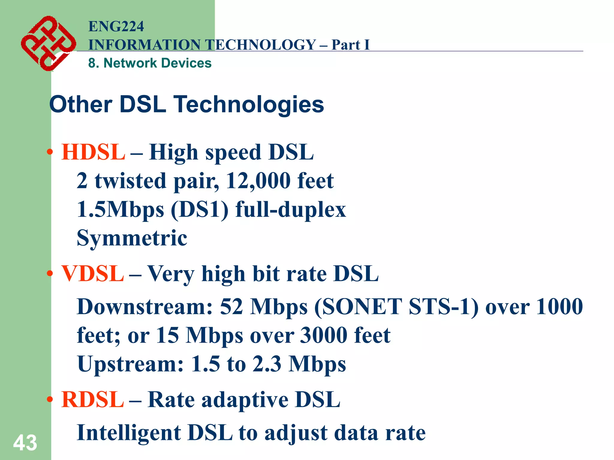8 network devices | PPT | Computer Networking | Computing