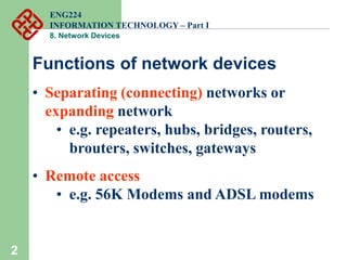 8 network devices | PPT
