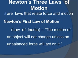 8 newton’s laws of motion | PPT
