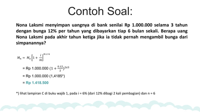 Nilai Waktu Dari Uang Time Value Of Money Ppt