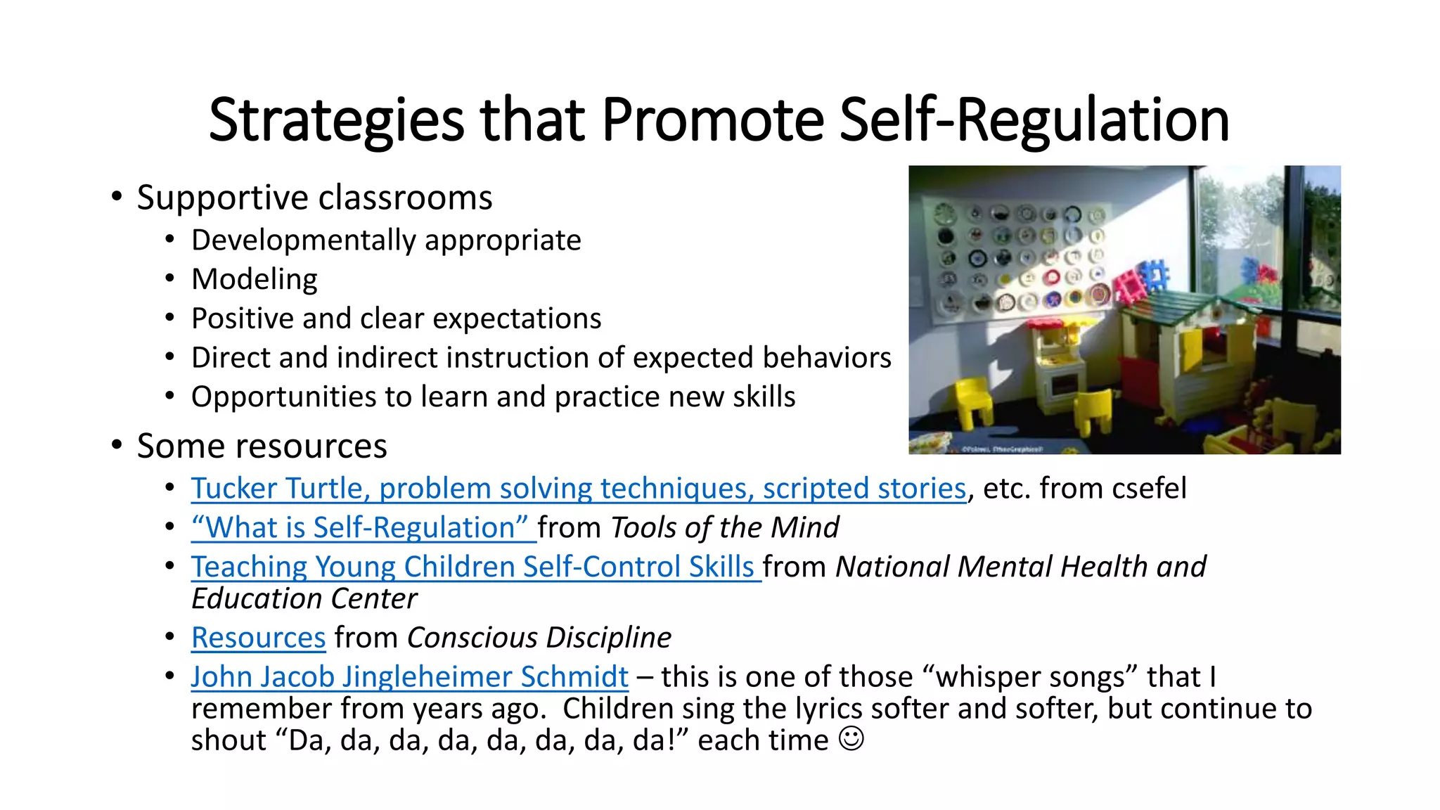 Supporting self regulation skills [recovered] | PPTX