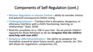 Supporting self regulation skills [recovered] | PPT