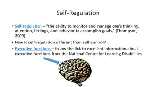 Supporting self regulation skills [recovered] | PPT