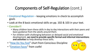 Supporting self regulation skills [recovered] | PPT