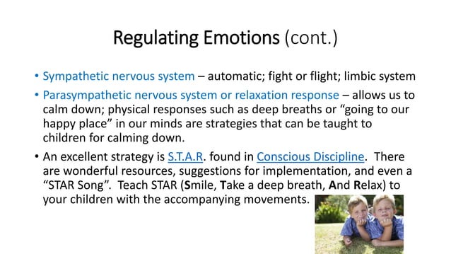 Supporting self regulation skills [recovered] | PPT