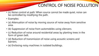 Noise pollution | PPTX