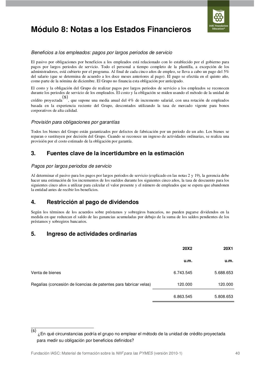 Niif Notas Estados Financieros