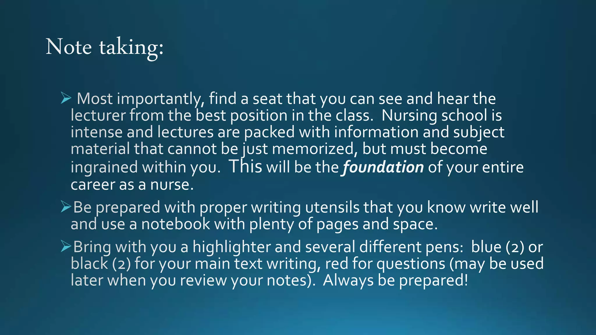8 nurses note taking | PPTX