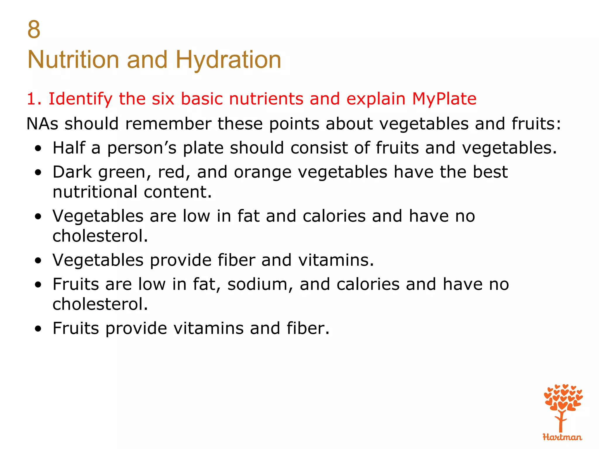 Nutrition and hydration | PPT