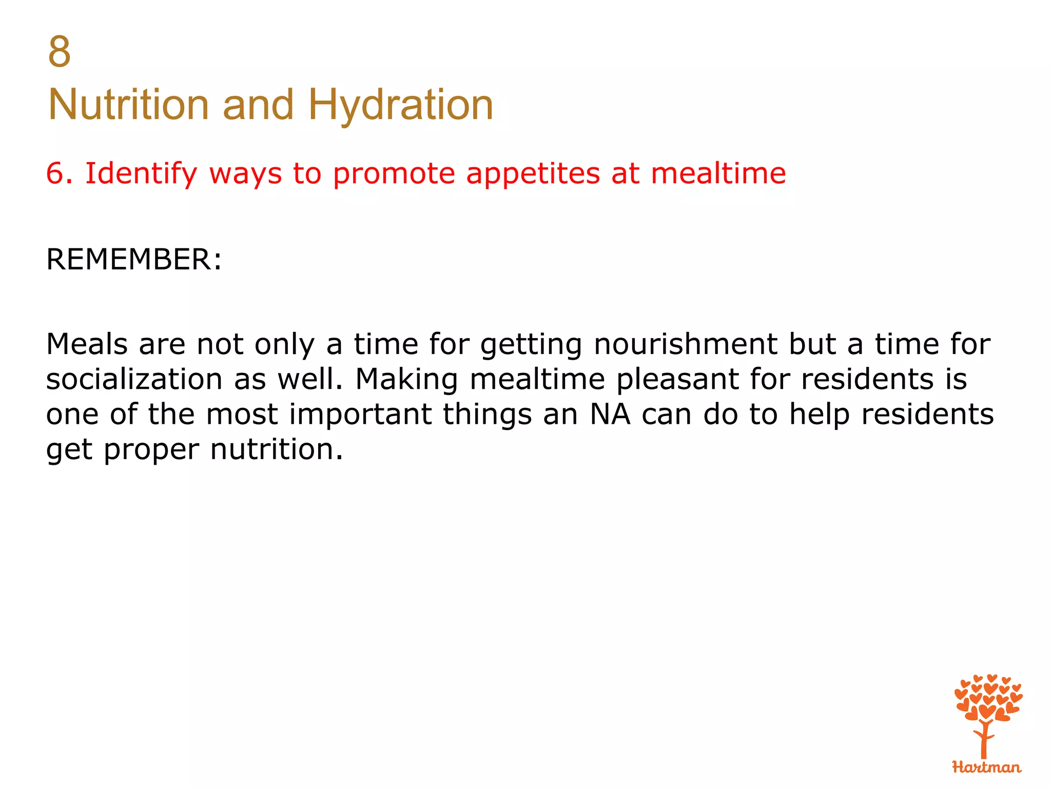 Nutrition and hydration | PPT