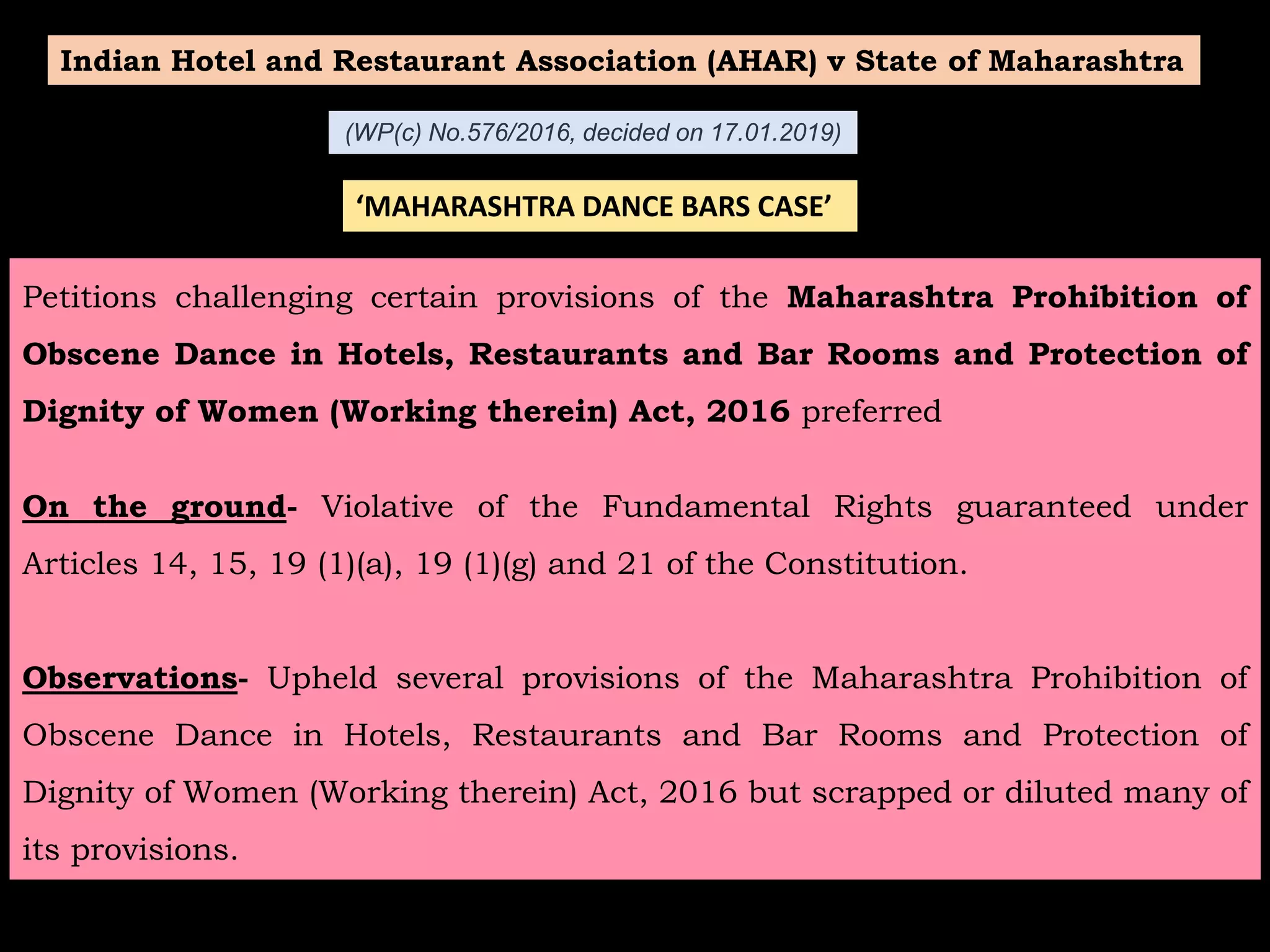 Landmark cases of 2019 | PPT