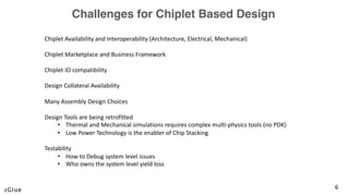 Design and Testing Challenges for Chiplet Based Design: Assembly and ...