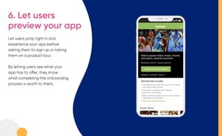 8 Onboarding Tips to Get App Users Hooked | PPT