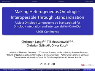 8 ontology integration and interoperability (onto i op) | PDF