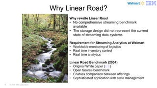 Walmart & IBM Revisit the Linear Road Benchmark- Roger Rea, IBM | PPTX
