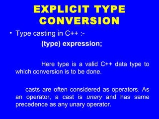 Operators and Expressions in C++ | PPT