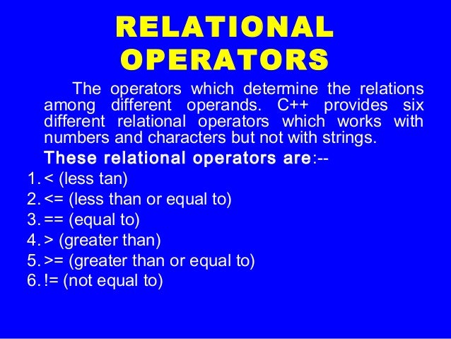 Operators and Expressions in C++