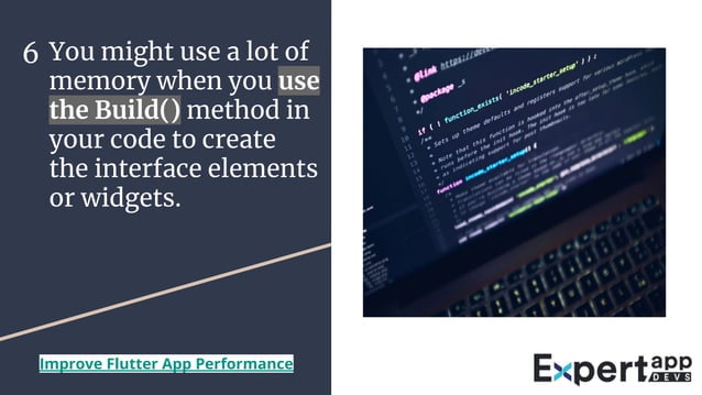 8 Optimization Tips To Improve Your Flutter App Performance Ppt