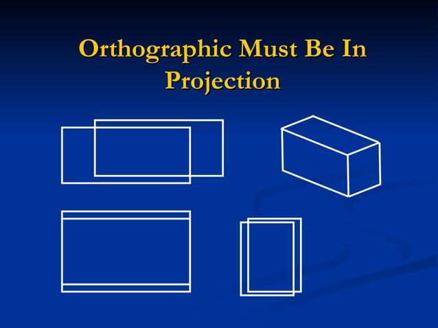 ortho PPT ORTHO PROJECTIONS ORTHO PROJECTIONS ORTHO PROJECTIONS | PPT