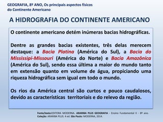 8os-Geo-semana1-Os principais aspectos físicos do Continente Americano.ppt