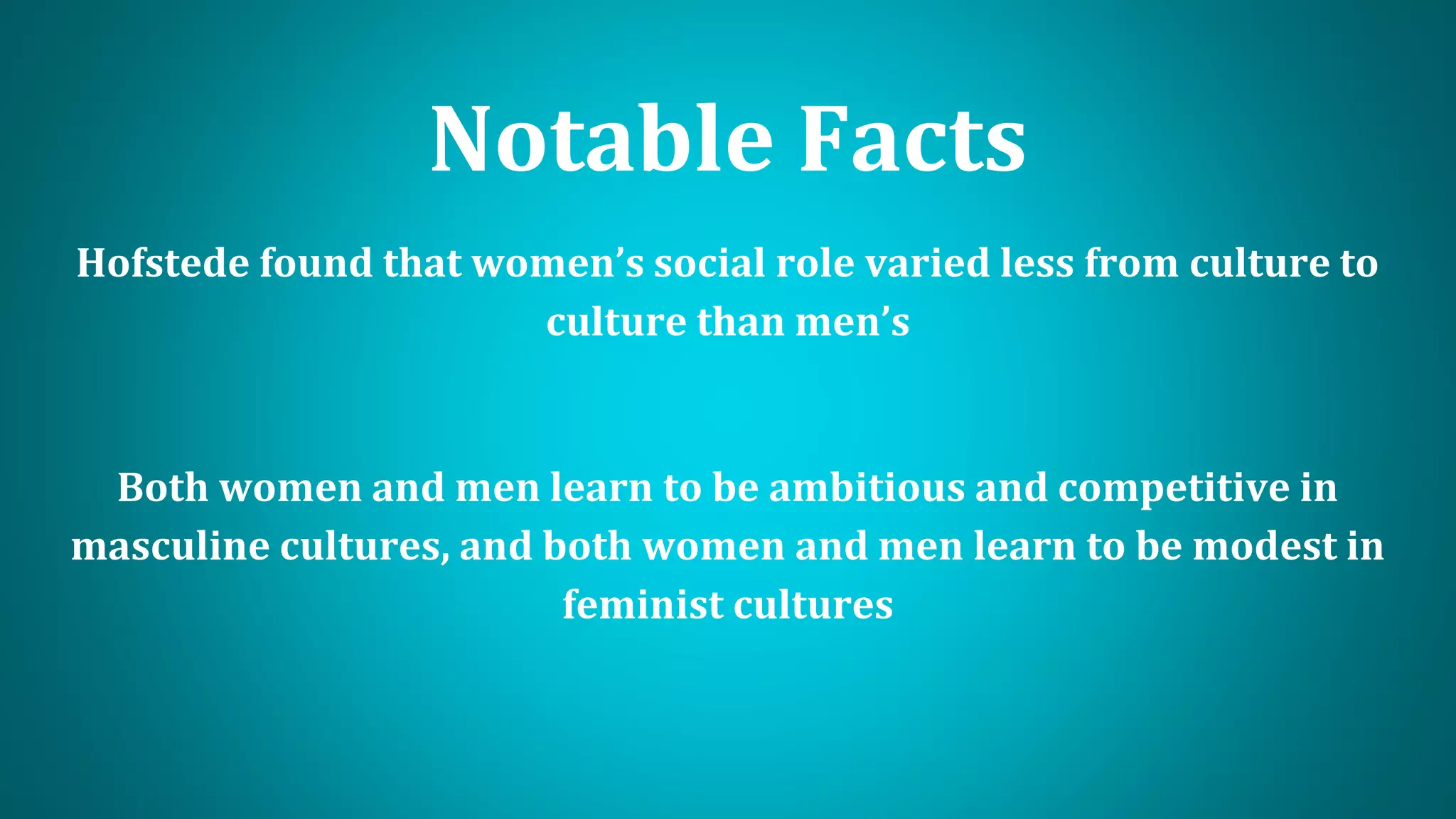 Hofstede Dimensions: Masculinity vs. Femininity | PPTX