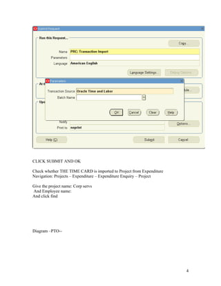 ORACLE APPS_OTL presentation | DOC