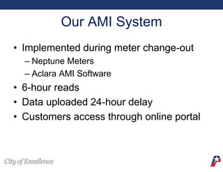 Advanced Metering Infrastructure (AMI) - Utility Implementation and ...