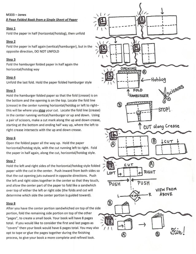8 page folded book instructions | PDF
