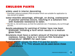 Paints presentation | PPT