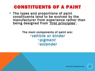 Paints presentation | PPT | Painting | Arts and Crafts