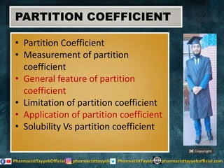 Partition Coefficient | Log P | Measurement, General feature ...