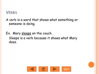 Terminology_Parts of Speech | PPTX