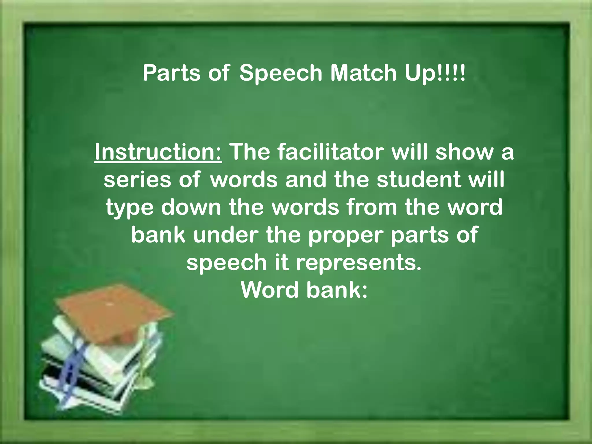 8 parts of speech ppt | PDF